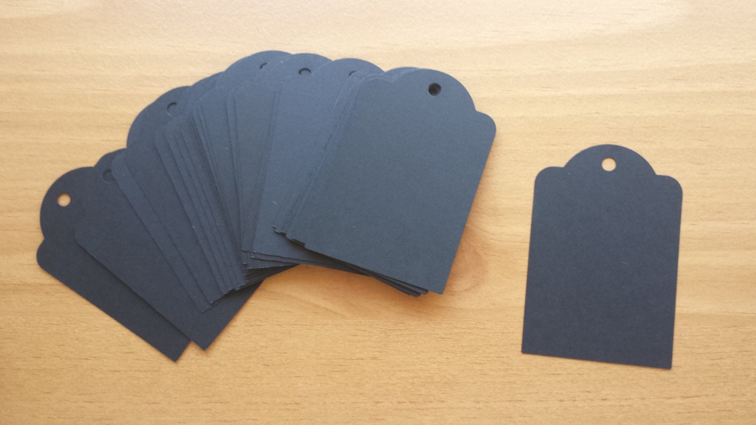 30 Black Paper Tags Cardstock Tags Gift or Retail Tags - Etsy