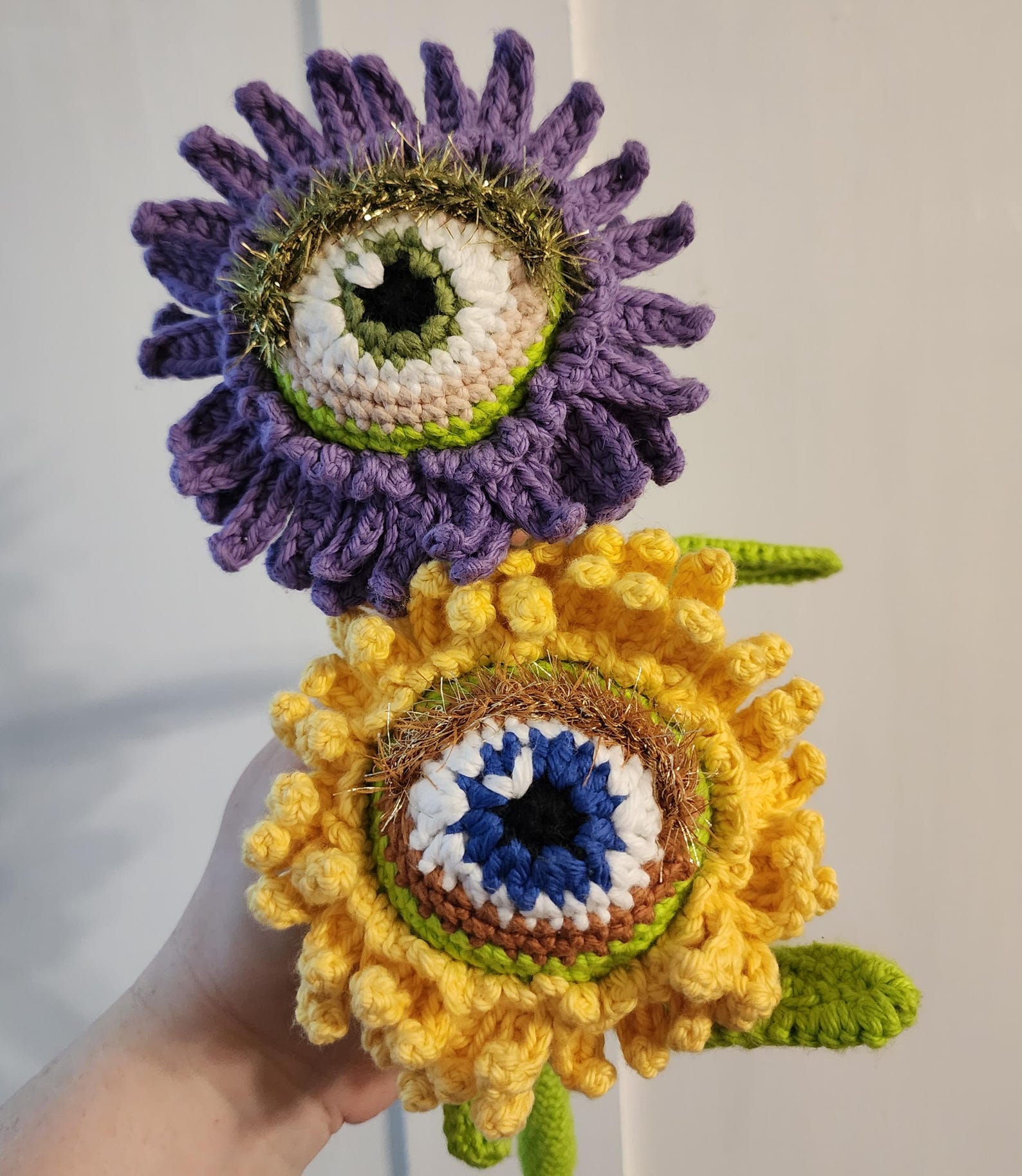 Crochet Flower With Eye Pattern, Petal Peepers, Halloween Crochet ...