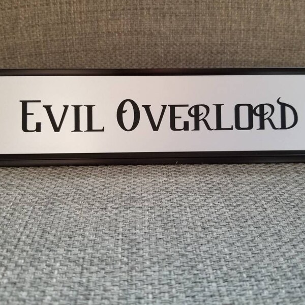 Evil Overlord - Etsy