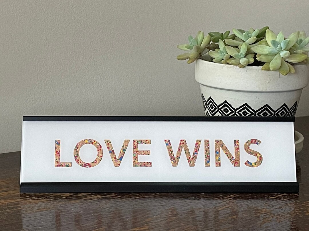 LOVE WINS Sign - Etsy