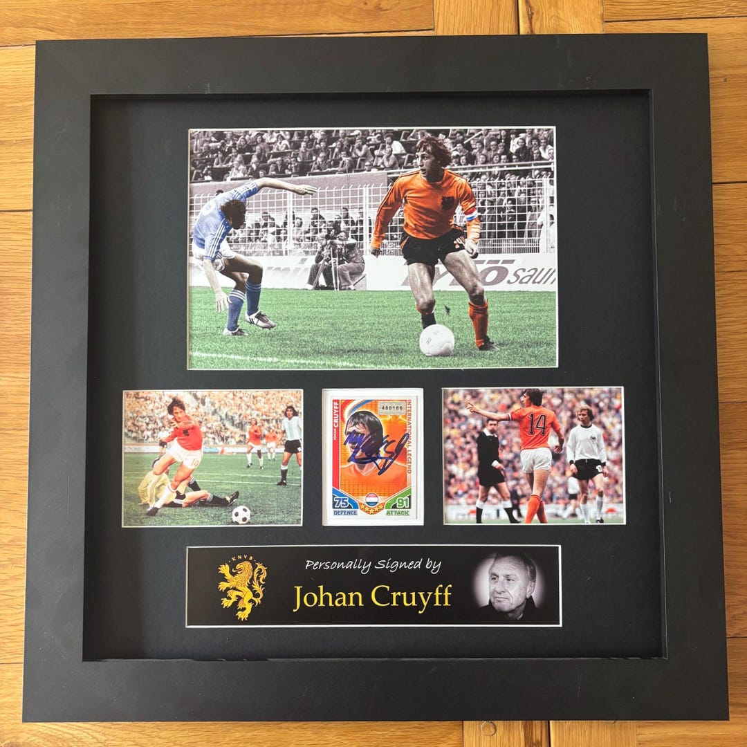 Framed Johan Cruyff Signed Montage With COA - Etsy