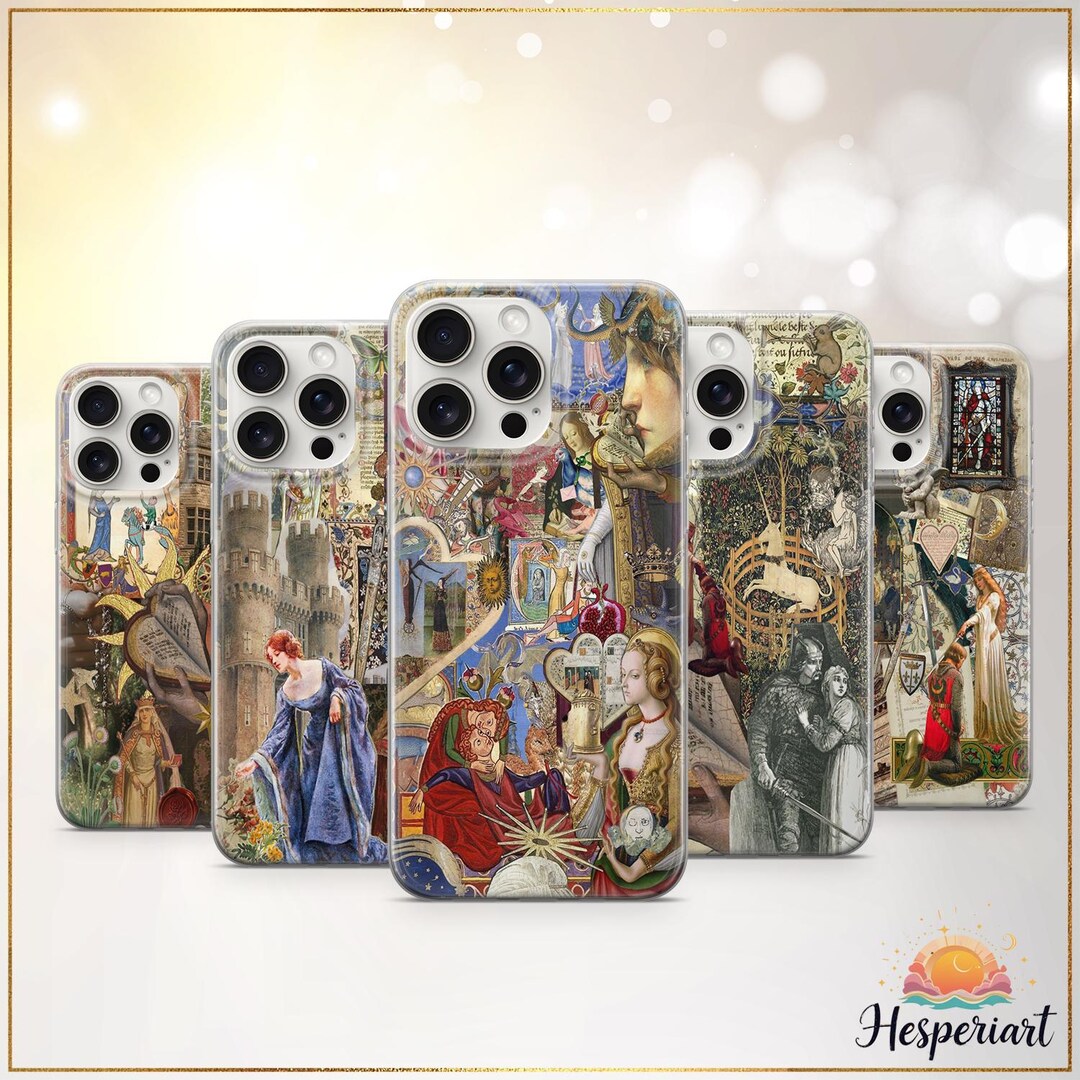 Medieval Collage Phone Case Fantasy Art Renaissance Cover Fairytale ...