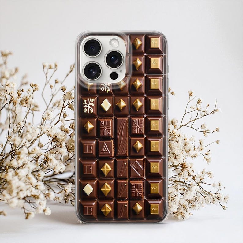Chocolate Bar Phone Case Realistic 3D Candy Chocolate Cover Sweet ...