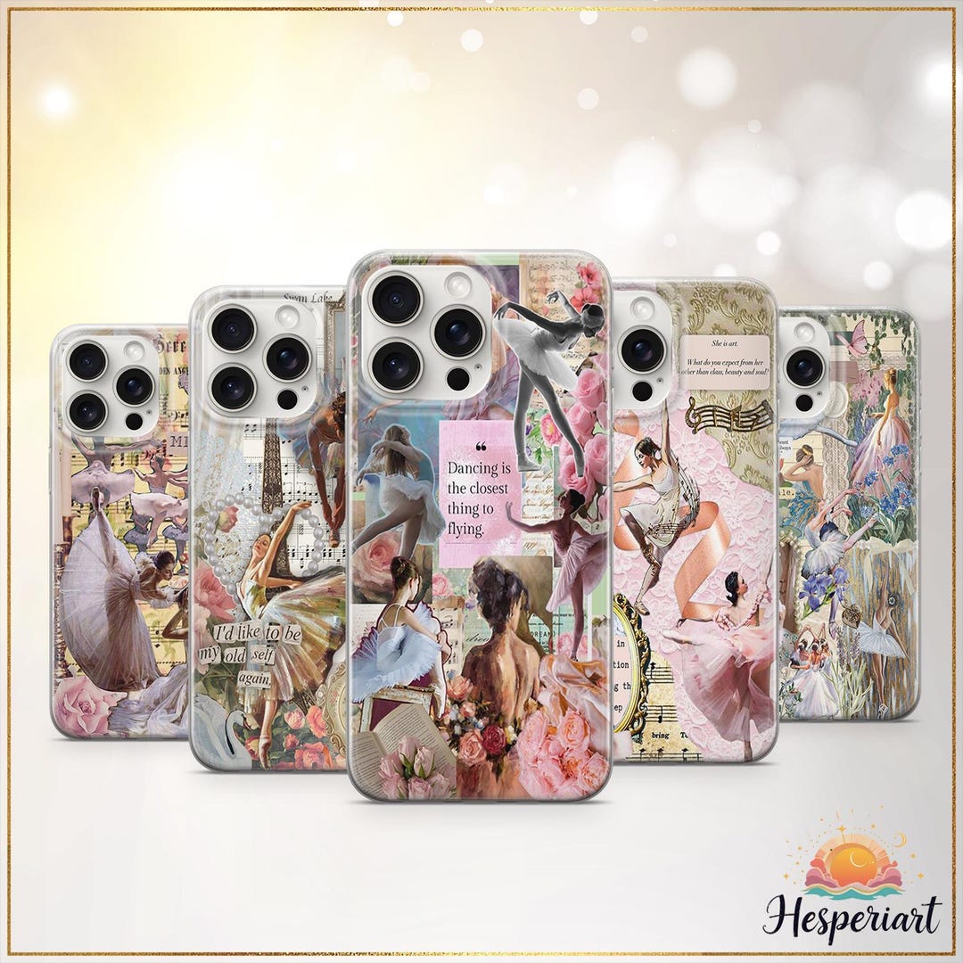 Romantic Ballet Collage Phone Case Ballerina Aesthetic Case Vintage ...