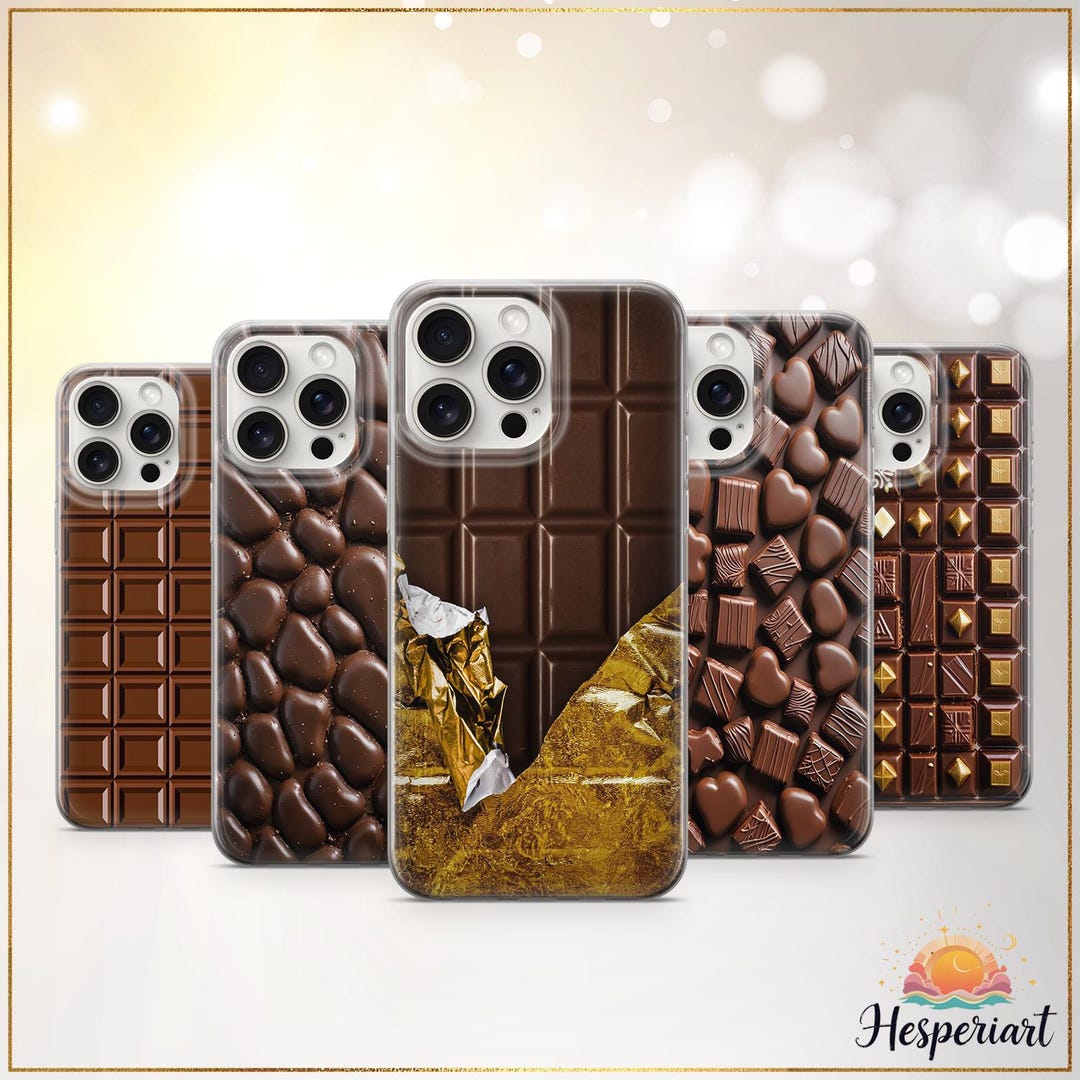 Chocolate Bar Phone Case Realistic 3D Candy Chocolate Cover Sweet ...