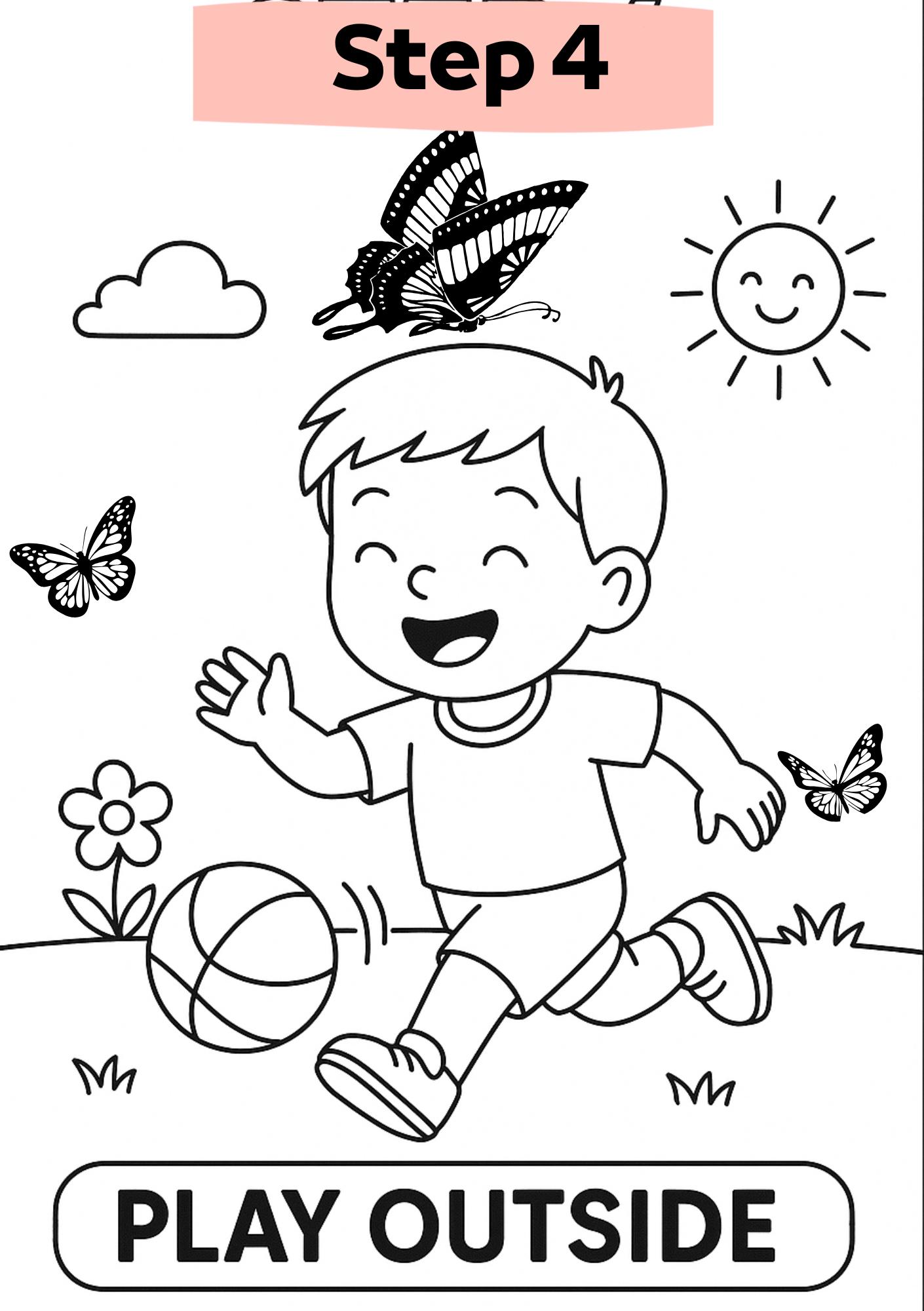 Kids Daily Schedule Coloring Pages: Educational Activity (PDF Download ...