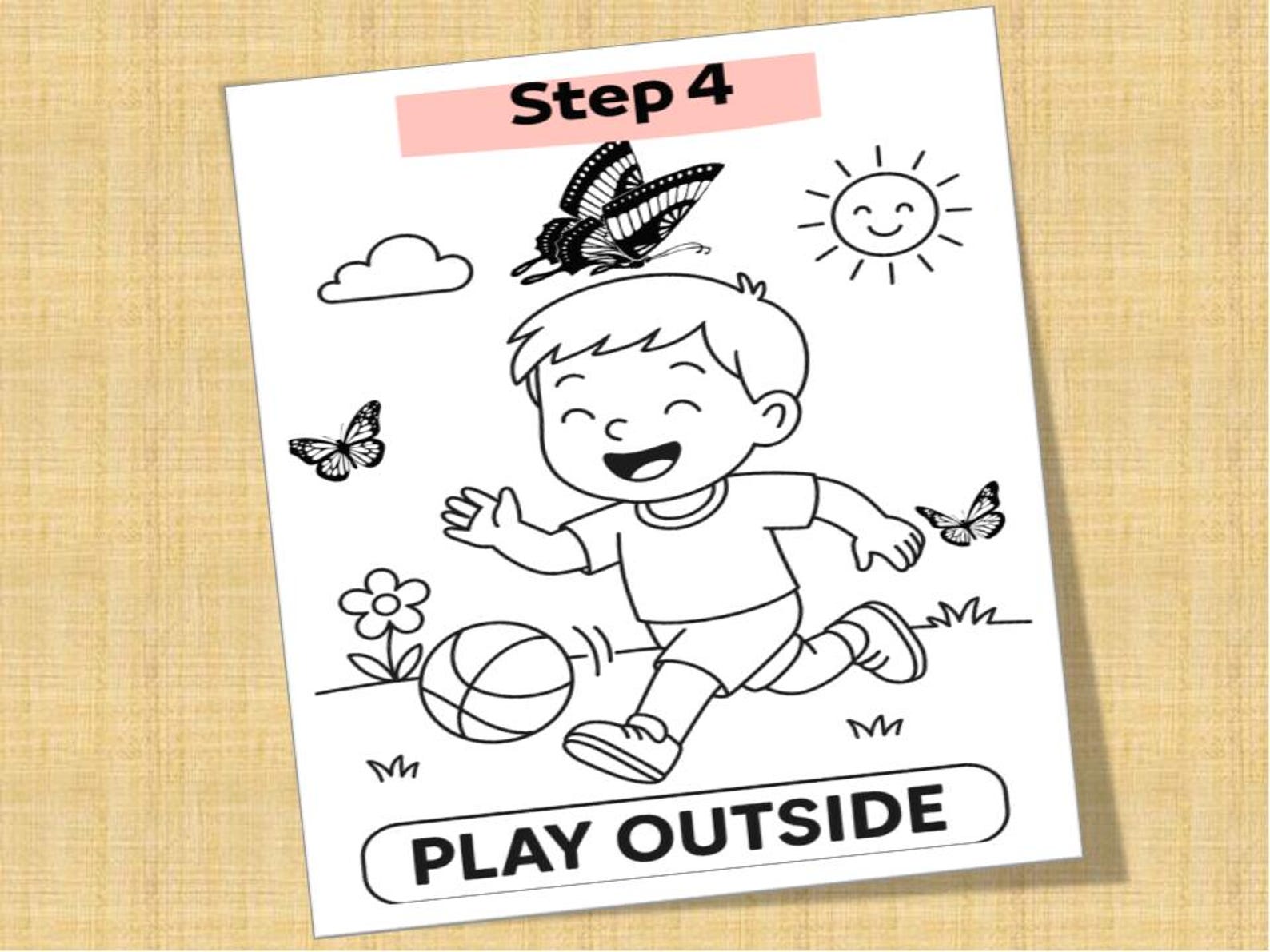 Kids Daily Schedule Coloring Pages: Educational Activity (PDF Download ...