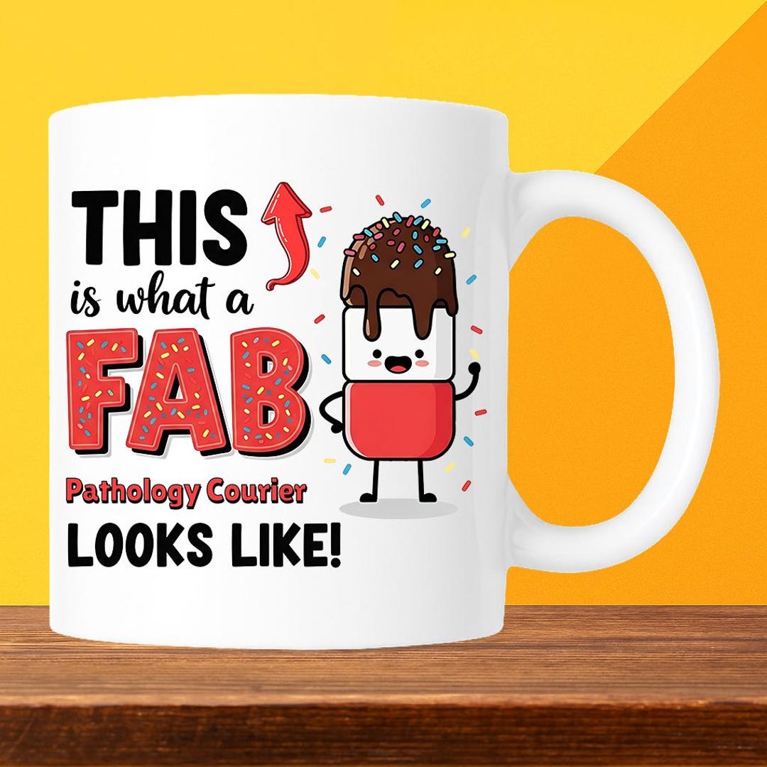 This is What A Fab Pathology Courier Looks Like Mug – Funny Pathology ...