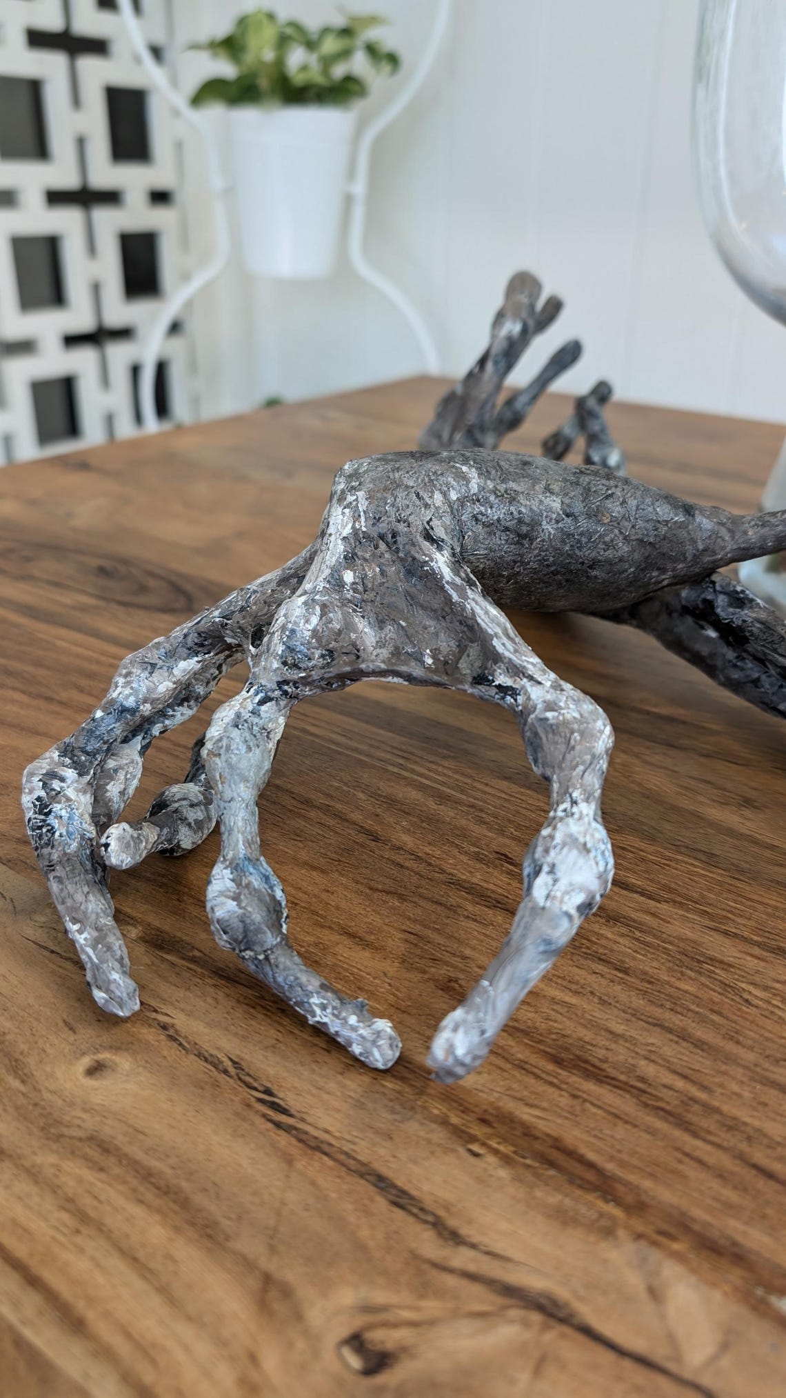 Handmade Paper Mache Hands, Boney Creepy Hands, Rustic Hands, Paper ...