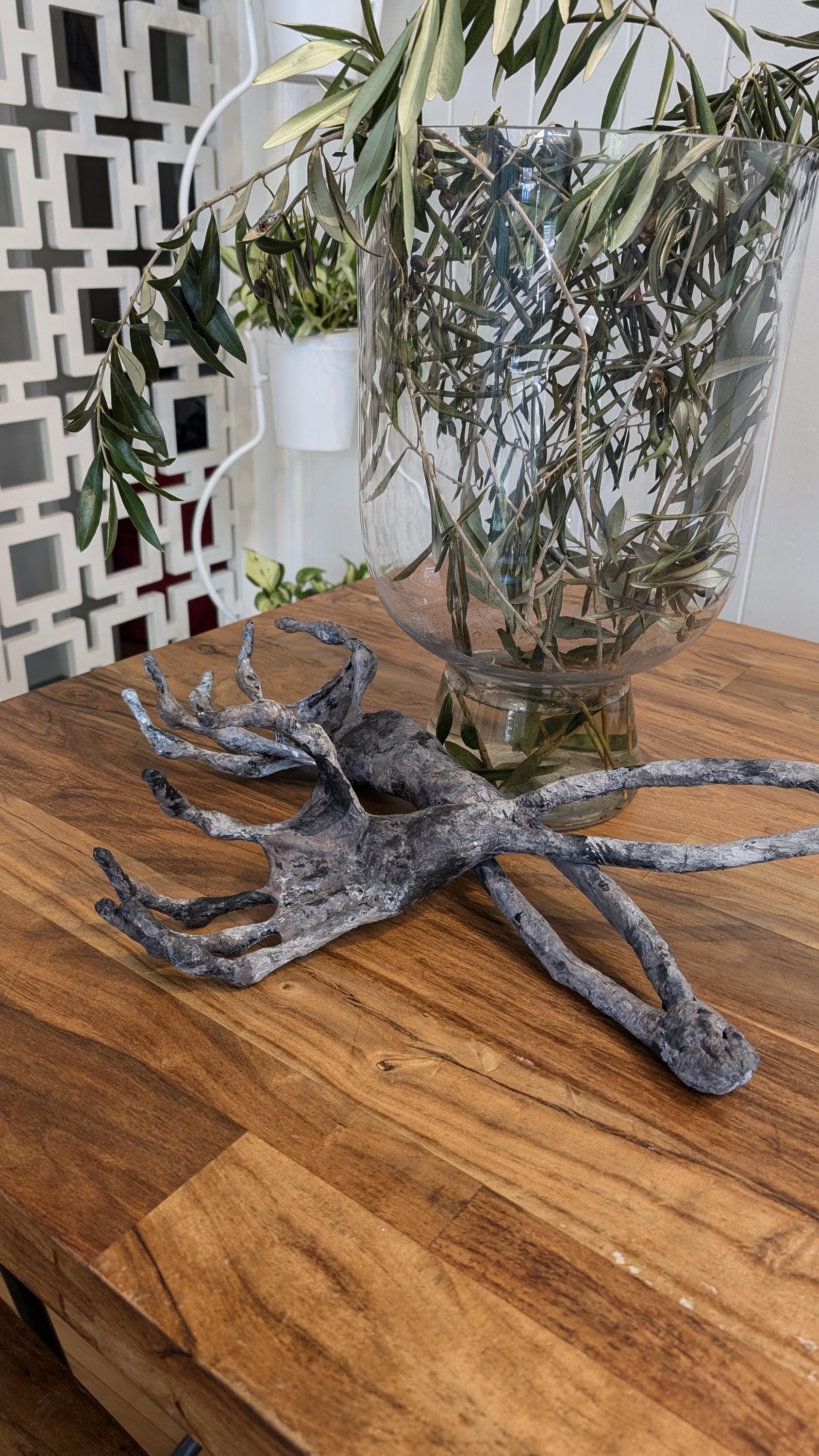 Handmade Paper Mache Hands, Boney Creepy Hands, Rustic Hands, Paper ...