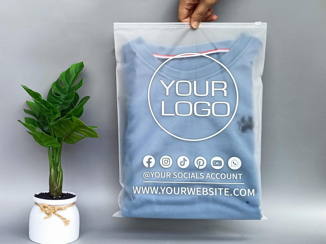 Custom Logo Zipper Bag - Custom Business Bags - Business Logo Bags ...