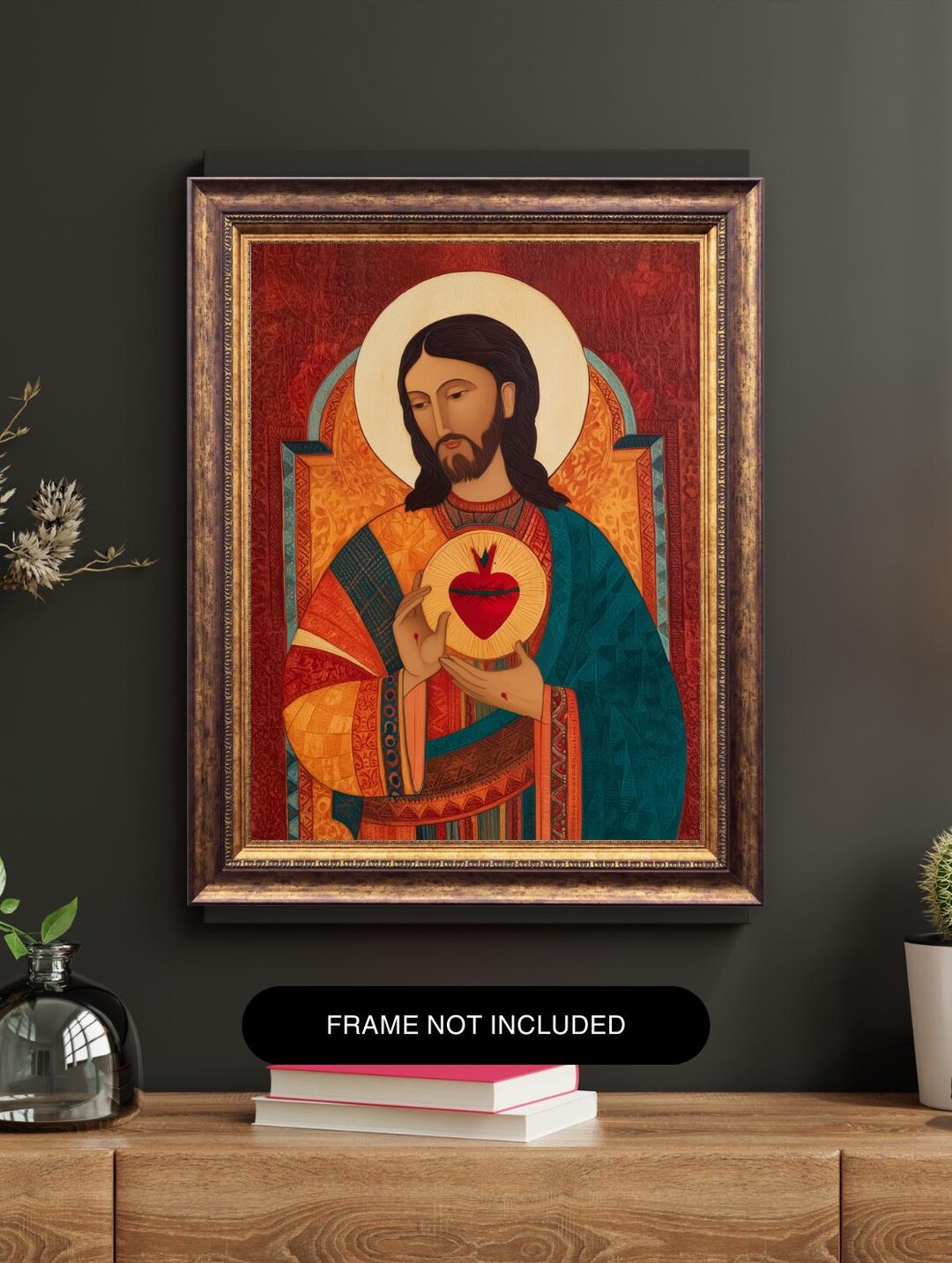 Sacred Heart of Jesus Wall Art - Christian Art Print | Catholic Home ...