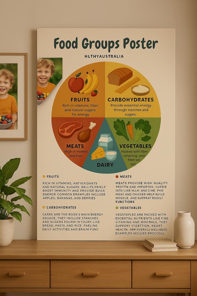 Food Groups Poster, PDF Download! Great for Wallpapers, Houses and ...