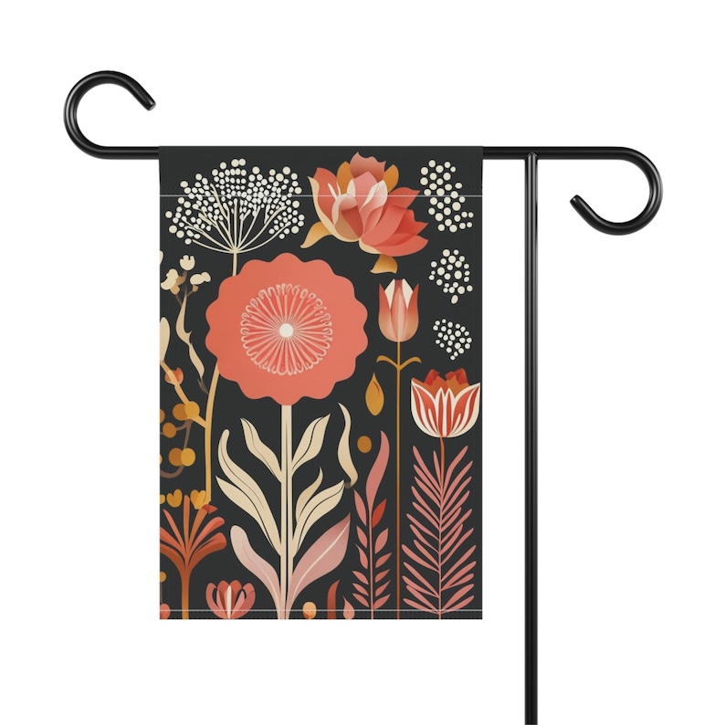 Boho Floral Garden Flag: Botanical Yard Decor - Etsy