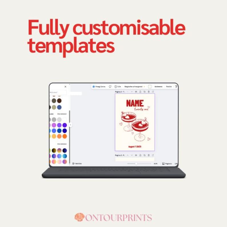 Personalized Birthday Photo Book Canva Template – Friend Gift (digital ...