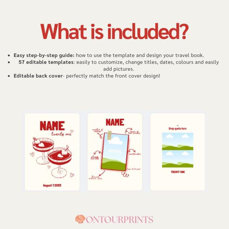 Personalized Birthday Photo Book Canva Template – Friend Gift (digital ...