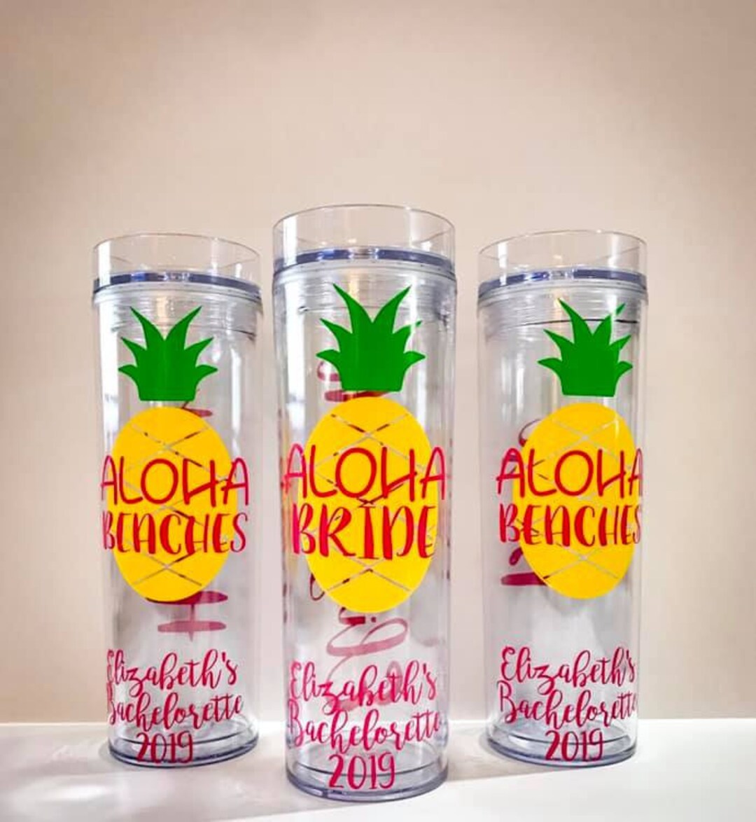 Aloha Bride Cup Aloha Beaches Cup Pineapple Bride Aloha - Etsy