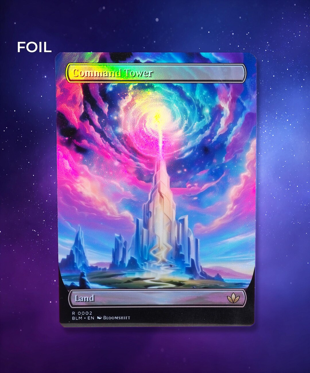 Foil MTG Command Tower Proxy – Custom Commander Card | Alt Art EDH ...