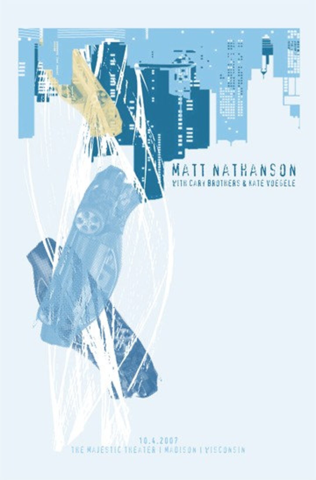 Matt Nathanson Gig Poster- Screen Printed, Limited Edition - Etsy