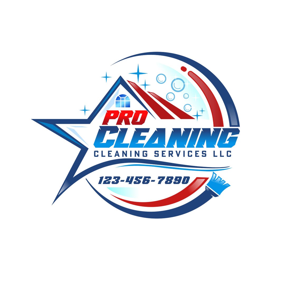 Cleaning Service Logo Design | Maid Housekeeping Home Care Janitorial ...