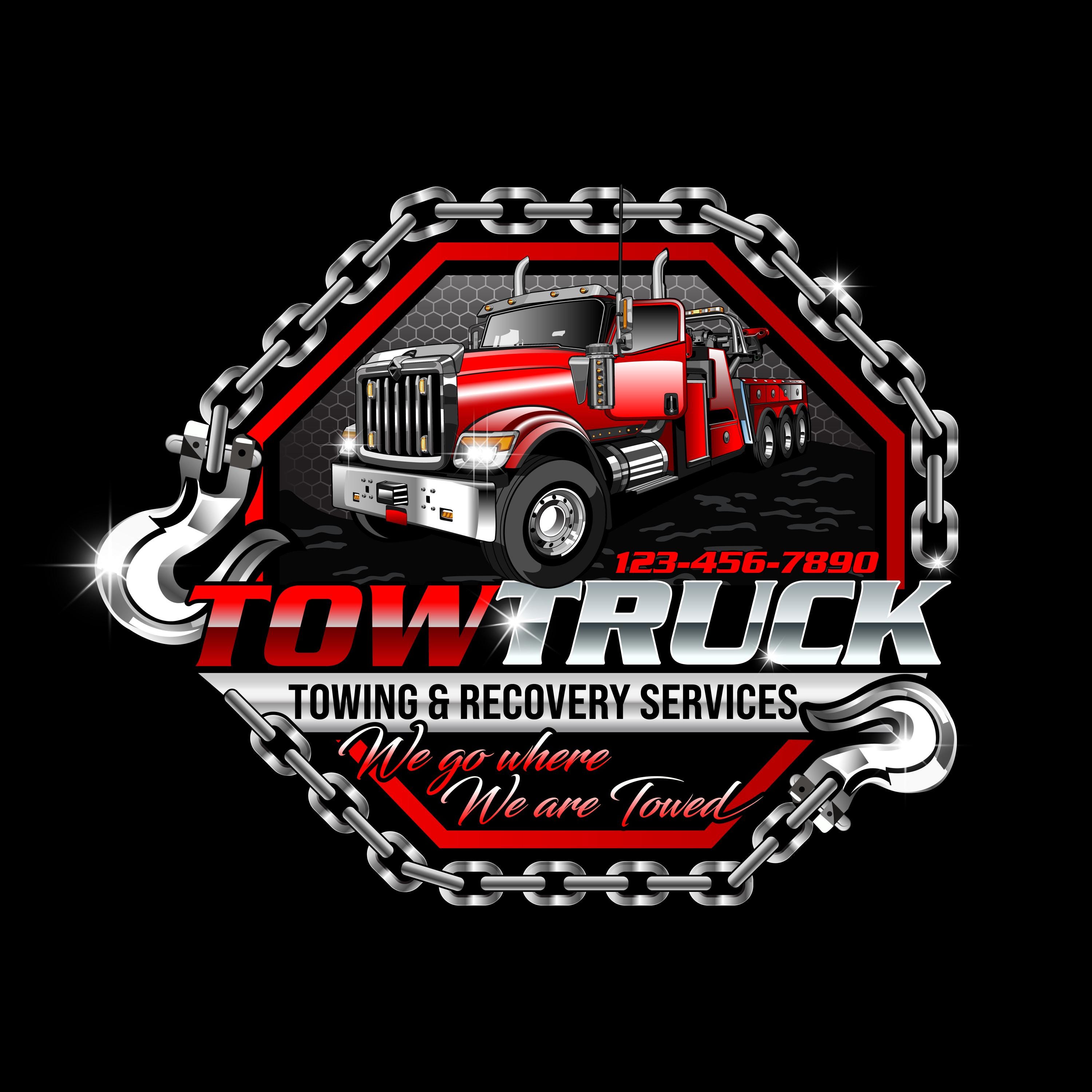 Towing Service Logo Design: Custom Emergency Vehicle Branding - Etsy