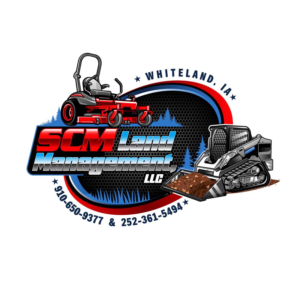 Lawn Care Logo Design USA – Zero Turn Mower & Skid Steer Landscaping ...