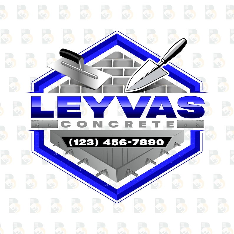 Masonry Logo Design, Brick Stone Contractor Branding, Builder Logo PNG ...