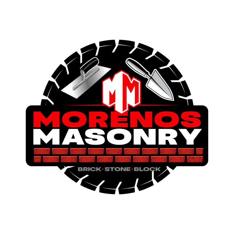 Masonry Logo Design | Brick Stone Contractor Branding | Builder Logo ...