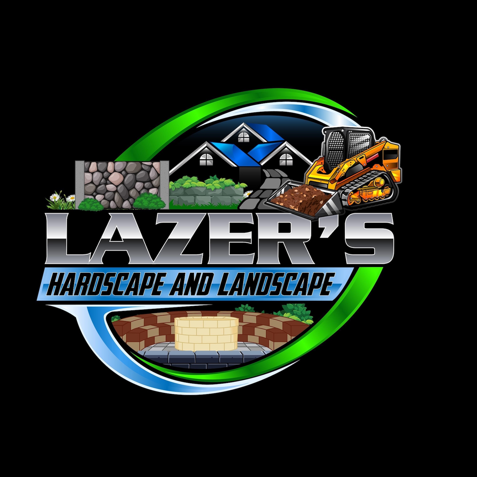 Customizable Lawn Care & Pressure Washing Logo – Editable Business ...