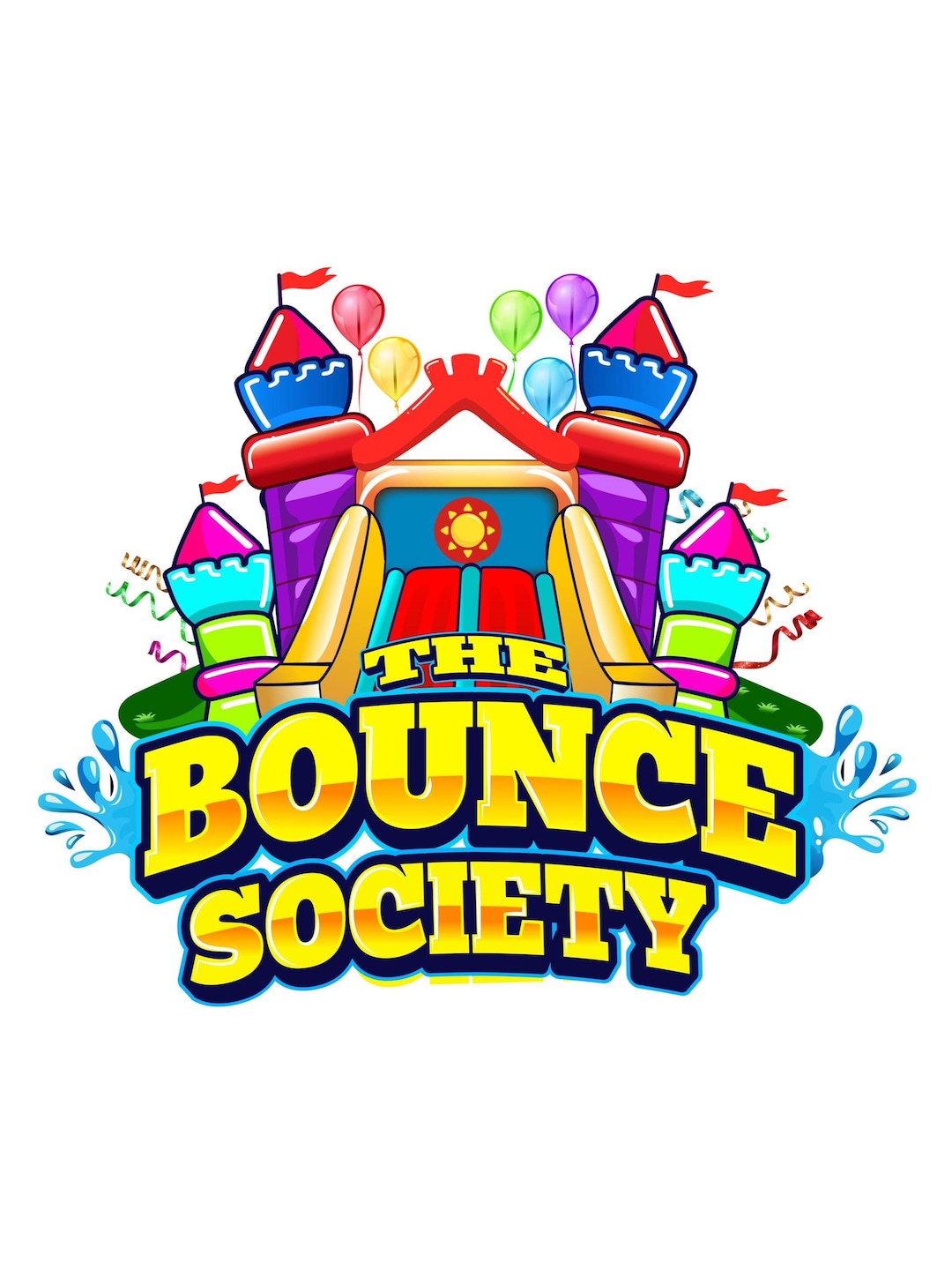 Custom Party Rental Logo Template: Bounce House & Balloon Decor ...