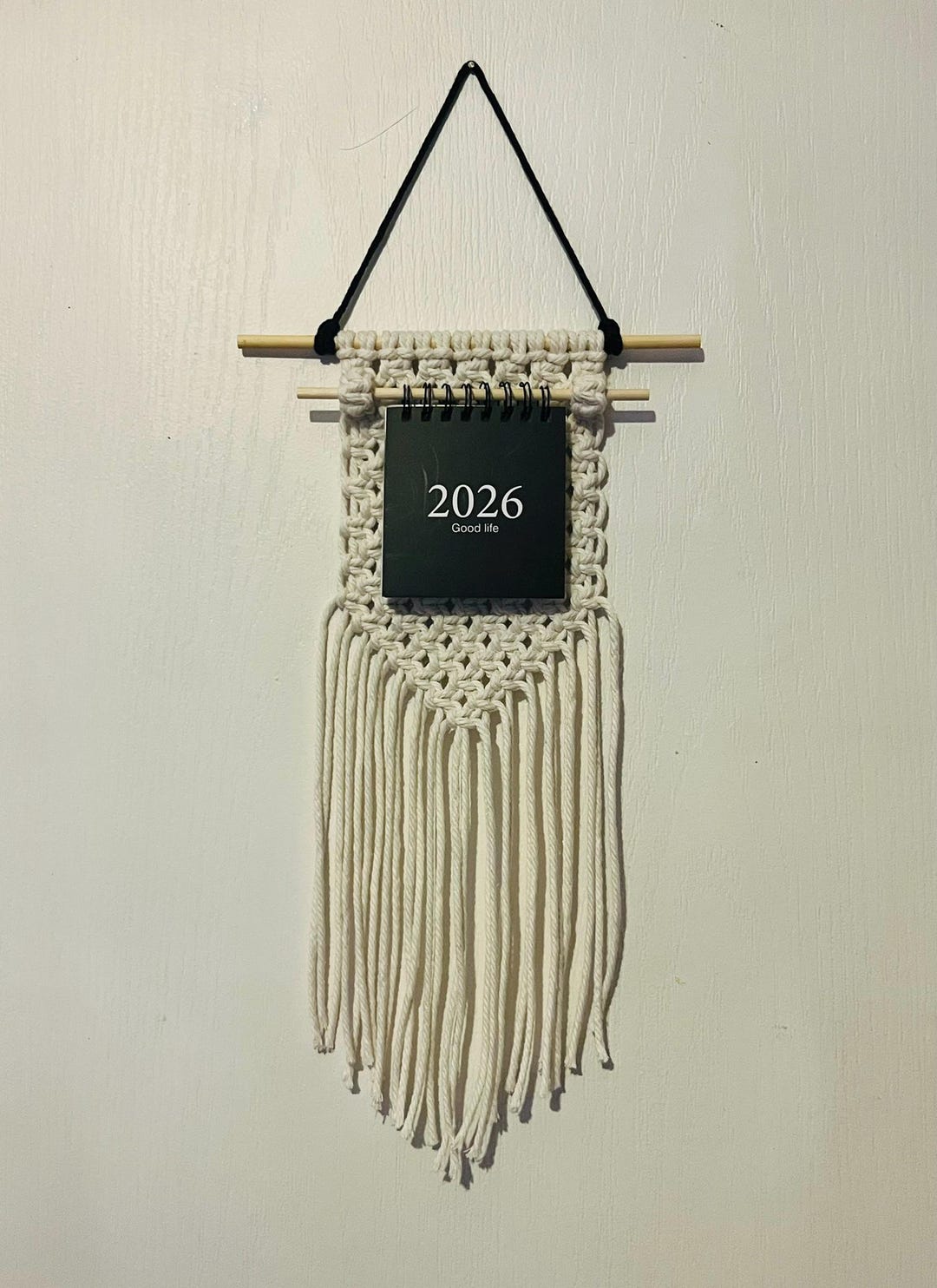 2026 Macrame Calendar – Boho Wall Decor – Small Removable Calendar ...