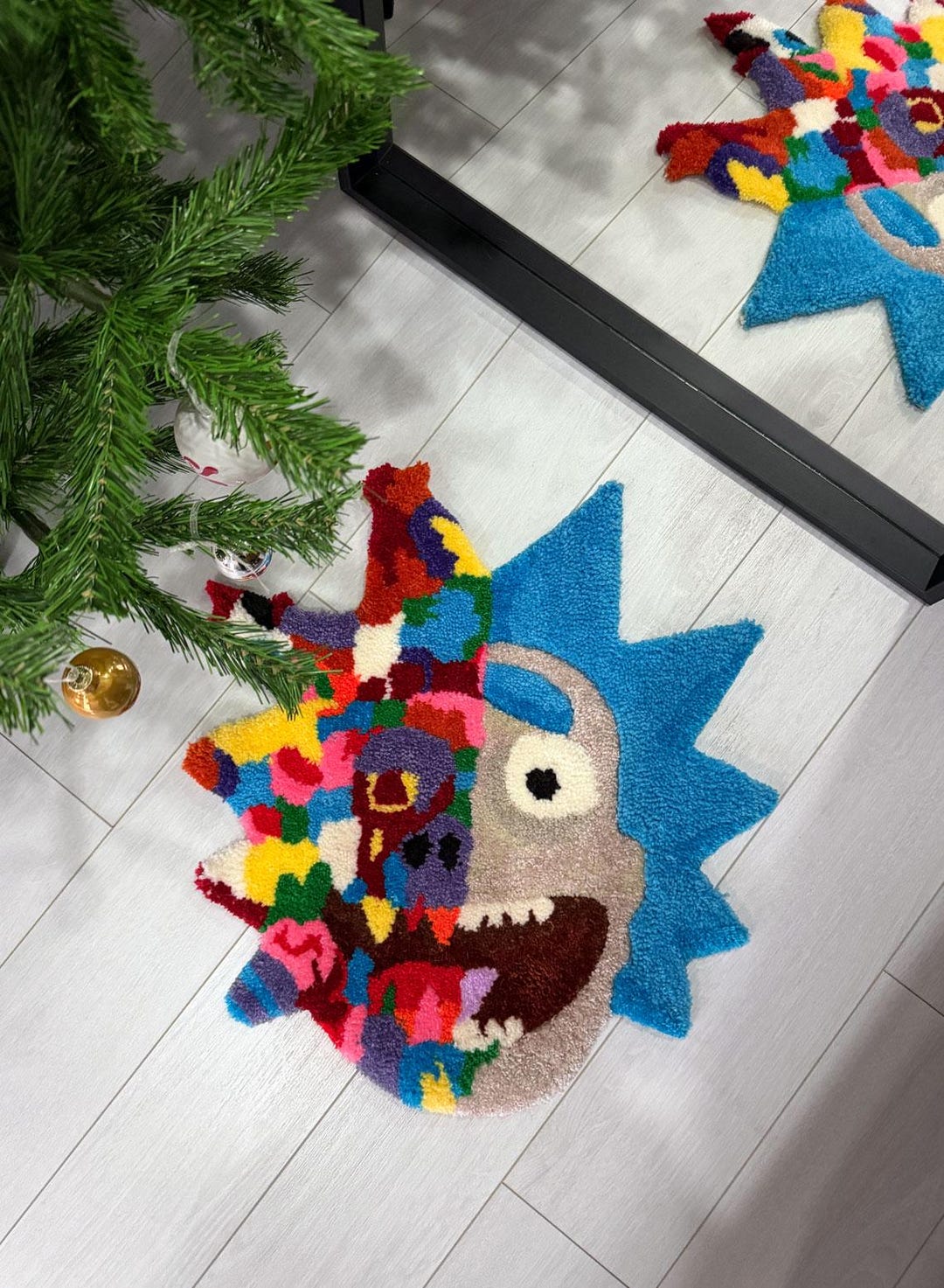 Rick and Morty Tufted Rug | Soft and Fluffy Texture Rug | Custom Tufted ...