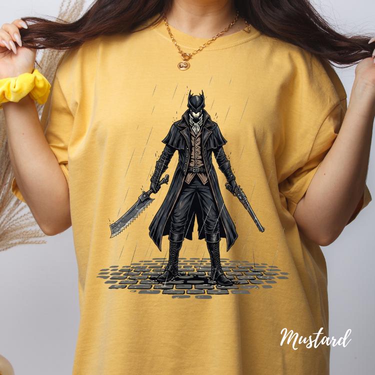 Bloodborne Hunter Shirt: Retro Horror Game Tee - Etsy
