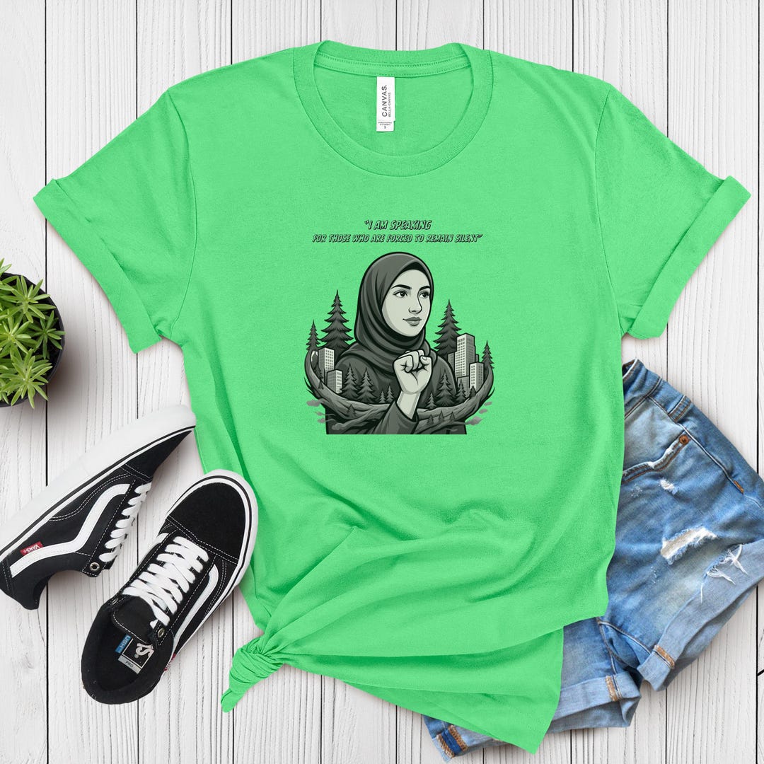 Omar Activist Tee -hijabi Resistance Fist Shirt – Speak for the ...