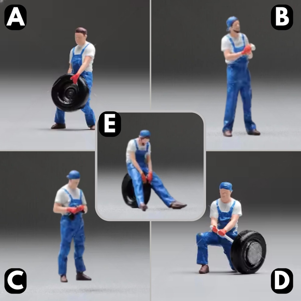 Miniature Motor Mechanic Figure, Miniature Car Mechanic Figure ...