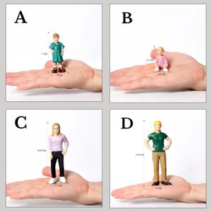 Family Scene Miniatures, Miniature Figurines of Family, Miniature ...