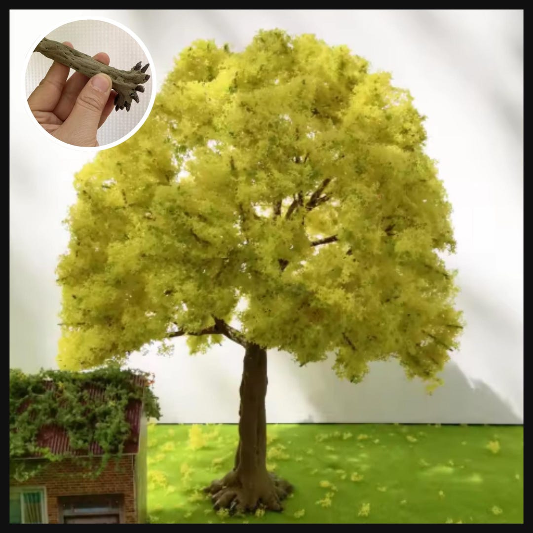 Miniature Ginkgo Tree Model Wire Trunk, Miniature Spring Tree, Spring ...