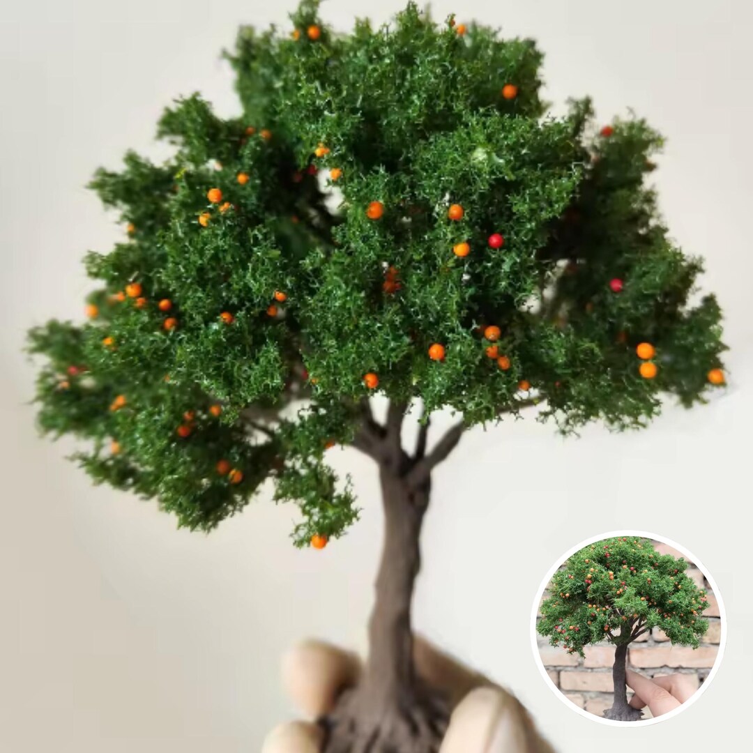 Miniature Fruit Tree Model Wire Tree, Fruit Tree Model for Dioramas ...