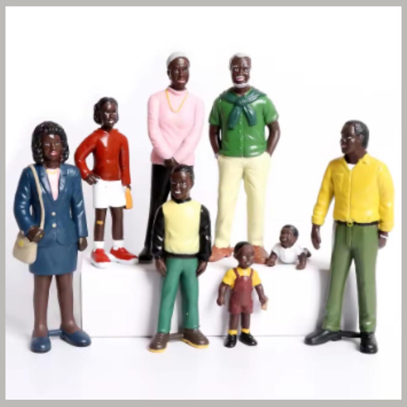 Realistic Mini Family People, Miniature Family Figures, Miniature ...