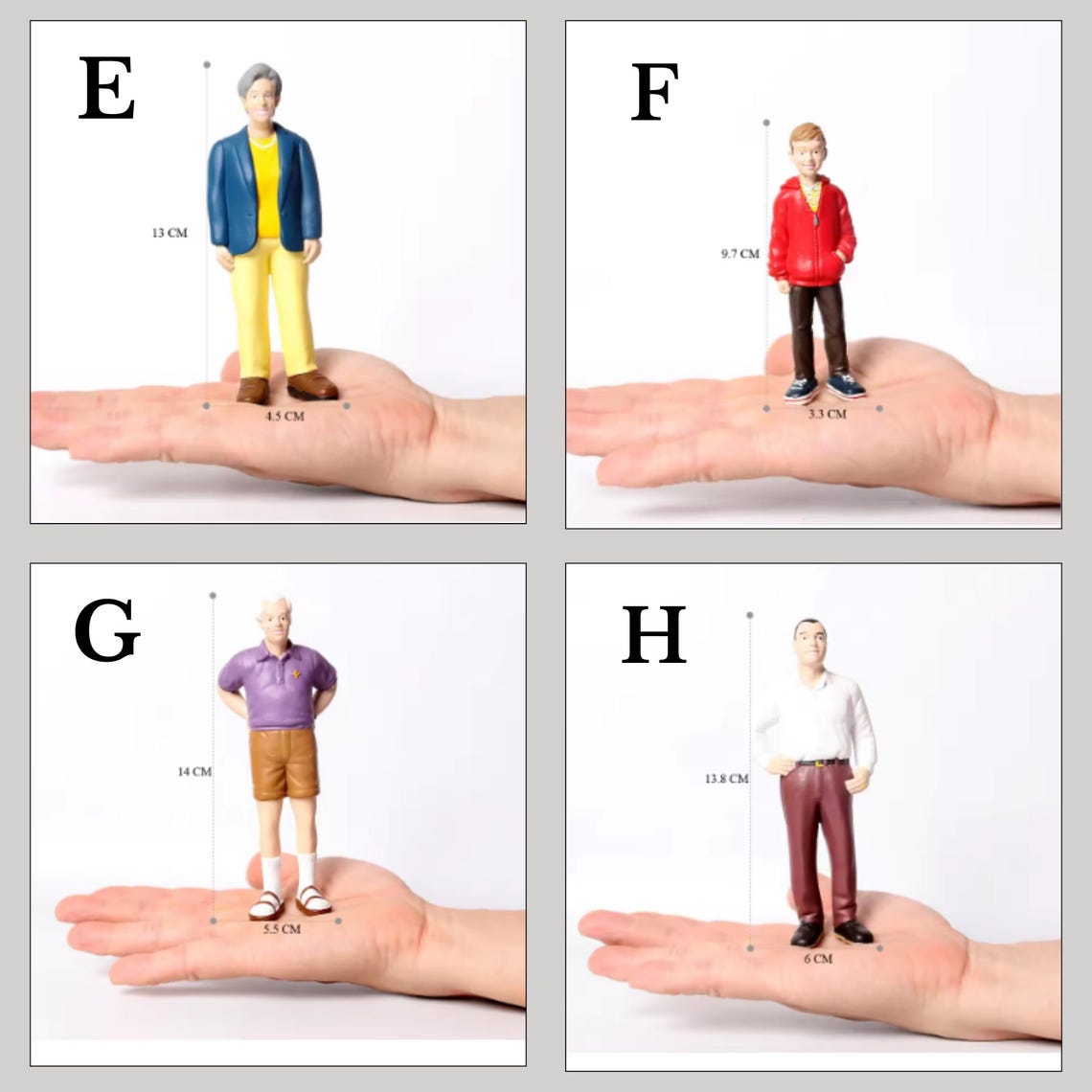 Family Scene Miniatures, Miniature Figurines of Family, Miniature ...