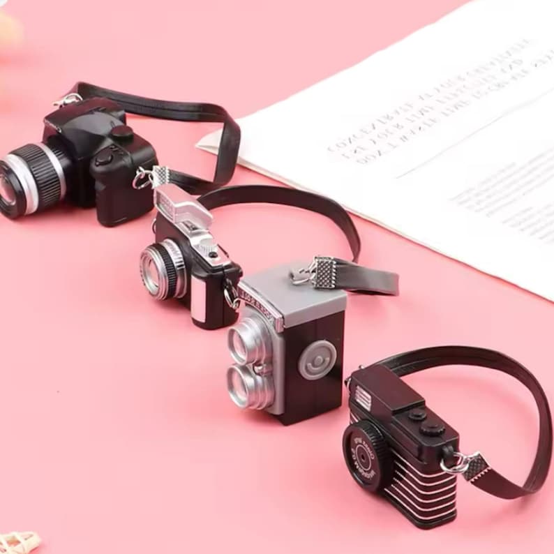 Miniature Toy Camera With LED Light for Diorama Artists | Cute Prop for ...