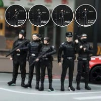 1/43 Scale Police Officers Figures Miniature Cop Figurines 42 Mm 1.65 ...
