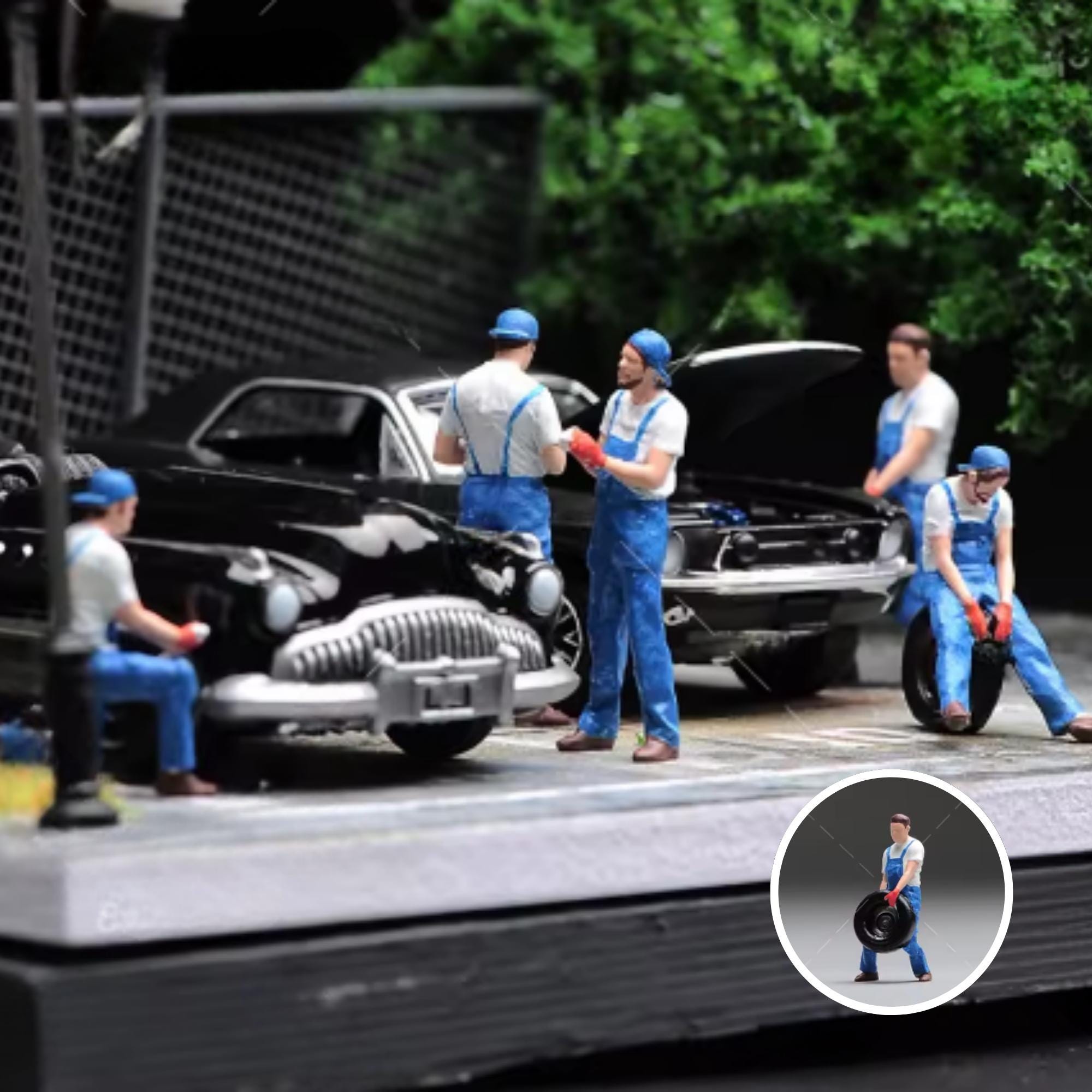 Miniature Motor Mechanic Figure, Miniature Car Mechanic Figure ...
