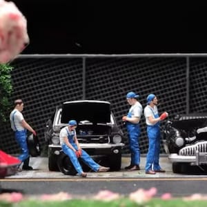 Miniature Motor Mechanic Figure, Miniature Car Mechanic Figure ...