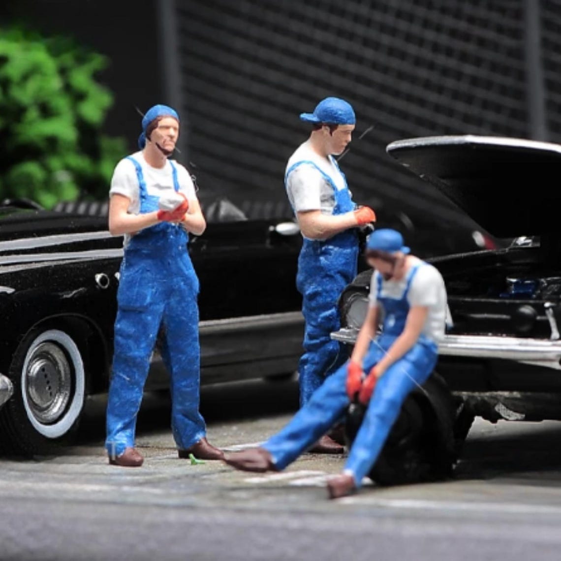 Miniature Motor Mechanic Figure, Miniature Car Mechanic Figure ...