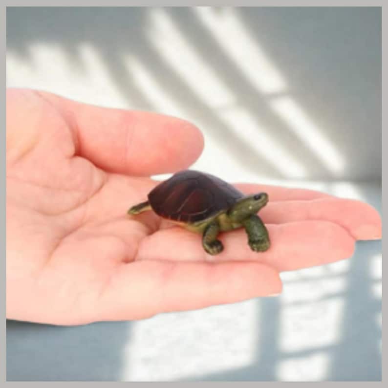 Miniature Sea Life Figures Set, Sea Turtle Miniature Figurine ...