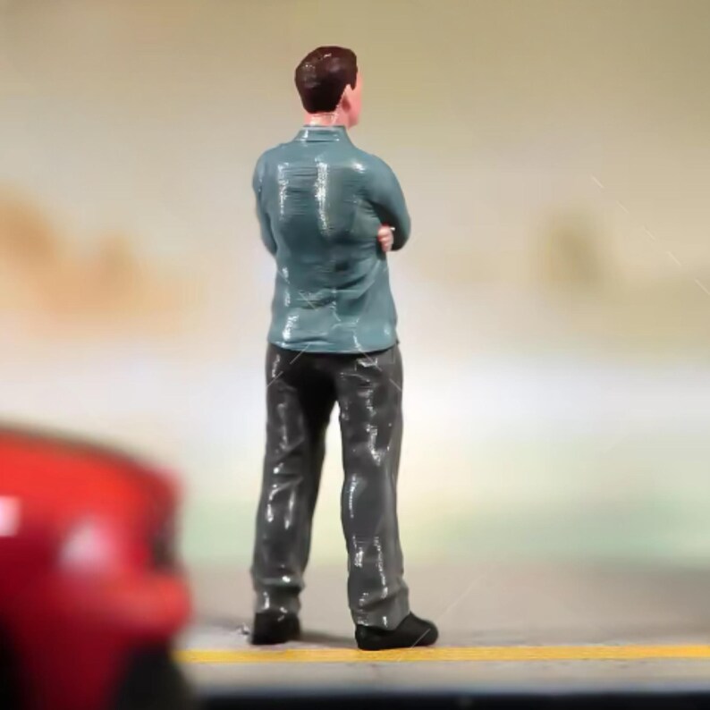 Miniature Handsome Boy Standing Scane, Male Figure Pose, Boy Standing ...