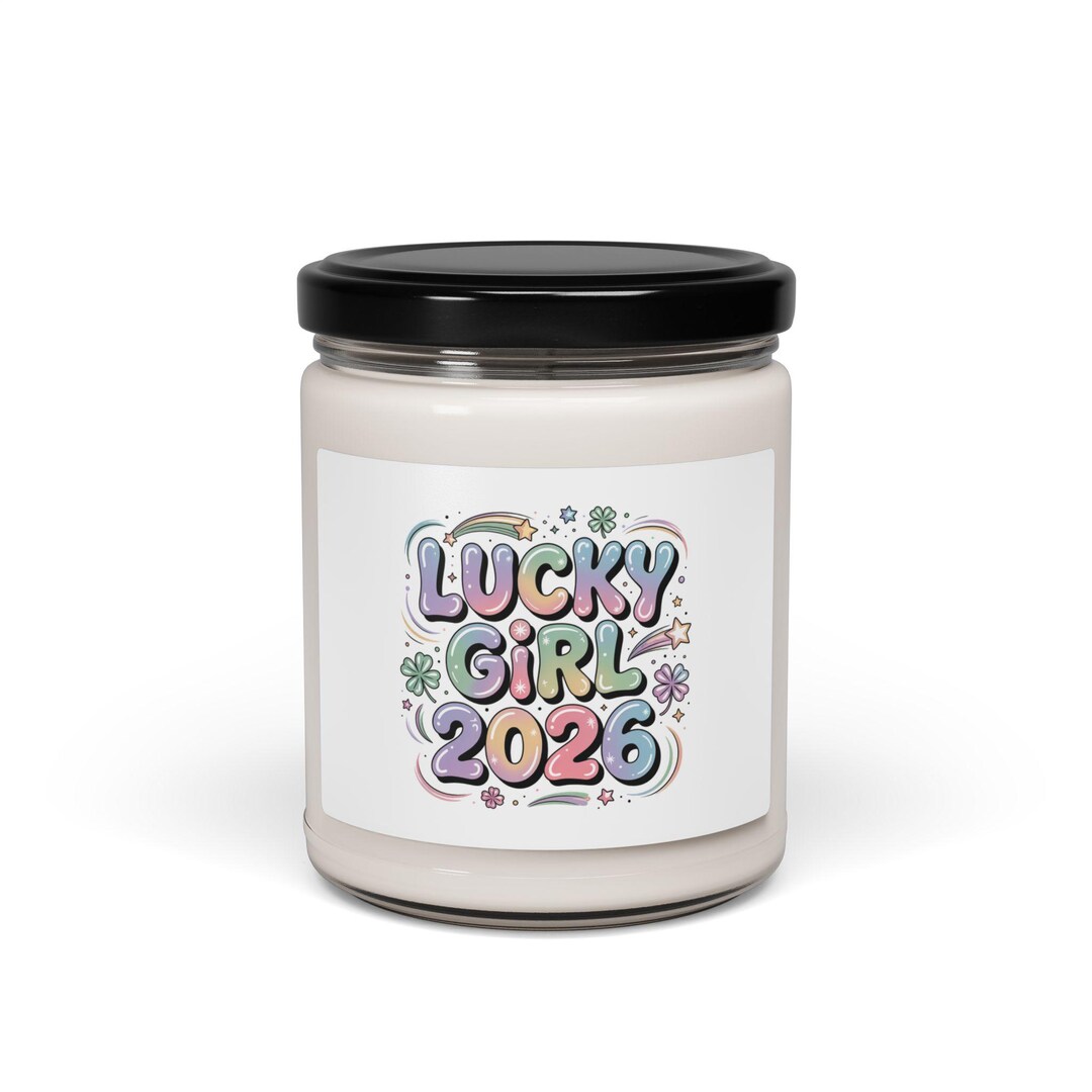 Lucky Girl 2026 Manifest Luck Candle | Soy Candle, Lucky Charms ...