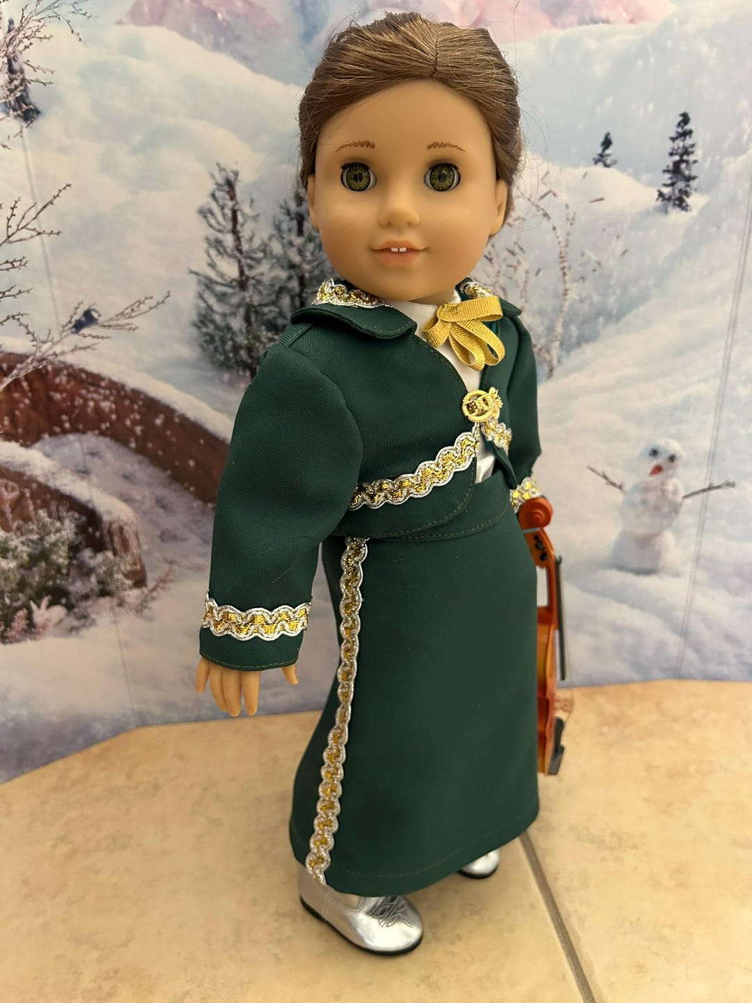 Mariachi Charra Suit Traje Forest Green Gabardine Silver Trim Fits 18 ...