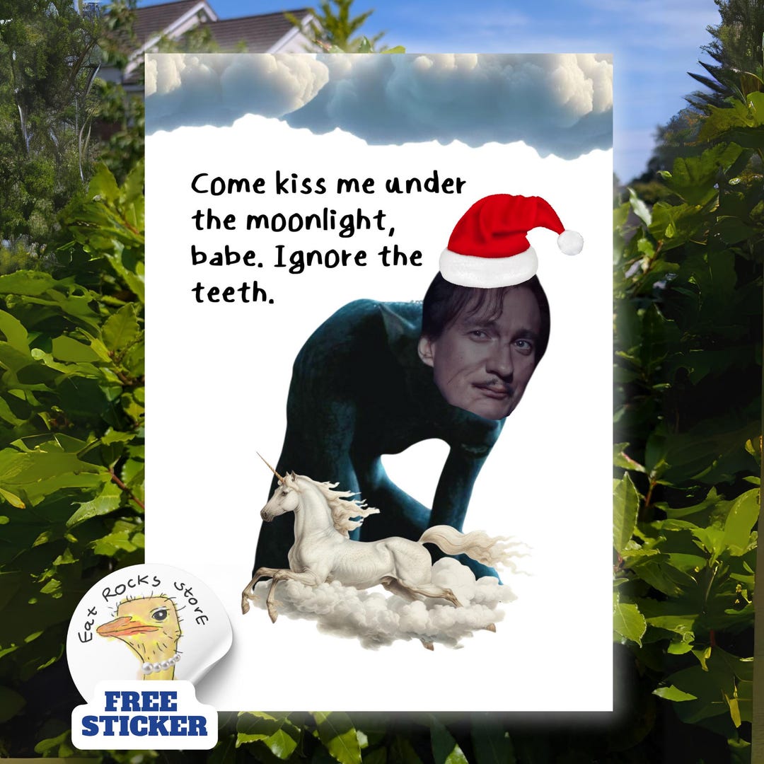 Funny Harry Potter Christmas Card: Absurd Holiday Greeting - Etsy